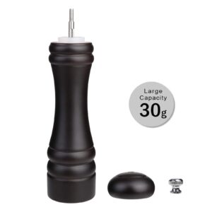 JOIDXIR Pepper Mill Black Pepper Grinder Mill Wood Refillable Stainless Steel Mechanism Adjustable Coarseness