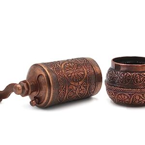 Küchengeräte Decorative Black Pepper & Coffee Grinder Refillable Turkish Spice Mill with Adjustable Coarseness - Manual Pepper Mill with Handle - Spice Grinder Metal with Hand Crank - Best Gift Idea