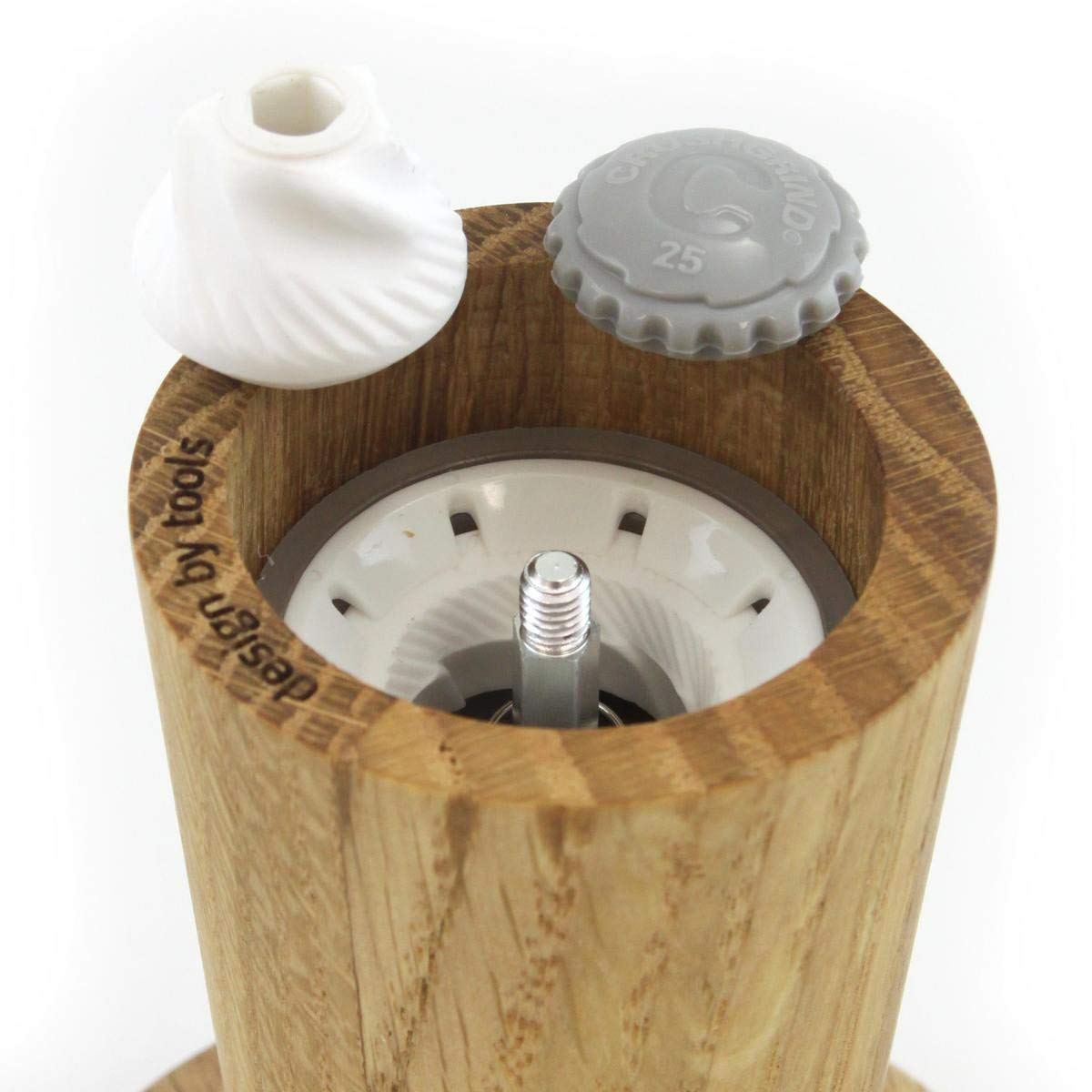 EVA SOLO - Salt & pepper mill oak - Grinder from CrushGrind, 25-year guarantee on the ceramic parts - Oak (High)