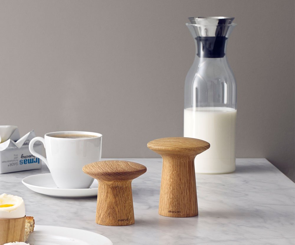 EVA SOLO - Salt & pepper mill oak - Grinder from CrushGrind, 25-year guarantee on the ceramic parts - Oak (High)