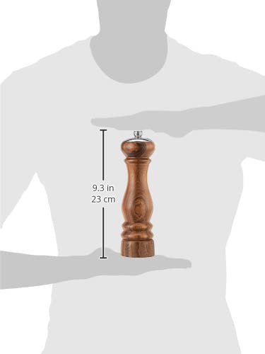 Peugeot - Paris Icône u'Select Manual Pepper Mill - Adjustable Grinder - Walnut Wood, Natural Matte Finish