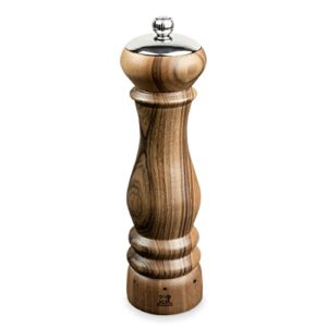 peugeot - paris icône u'select manual pepper mill - adjustable grinder - walnut wood, natural matte finish