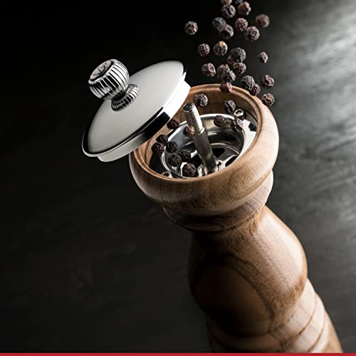 Peugeot - Paris Icône u'Select Manual Pepper Mill - Adjustable Grinder - Walnut Wood, Natural Matte Finish