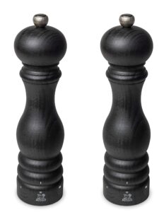 peugeot paris u'select 9-inch pepper & salt mill set, graphite, gift boxed