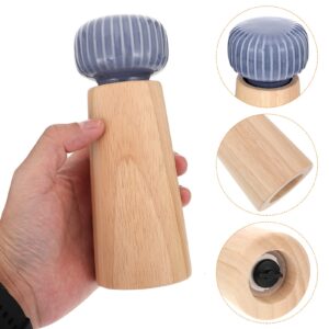 Angoily Pepper Grinder Wooden Pepper Mill Salt Mill Peppercorn Salt Grinder Shaker Handheld Pepper Grinder Kitchen Grinding Tool for Sea Salt Spice