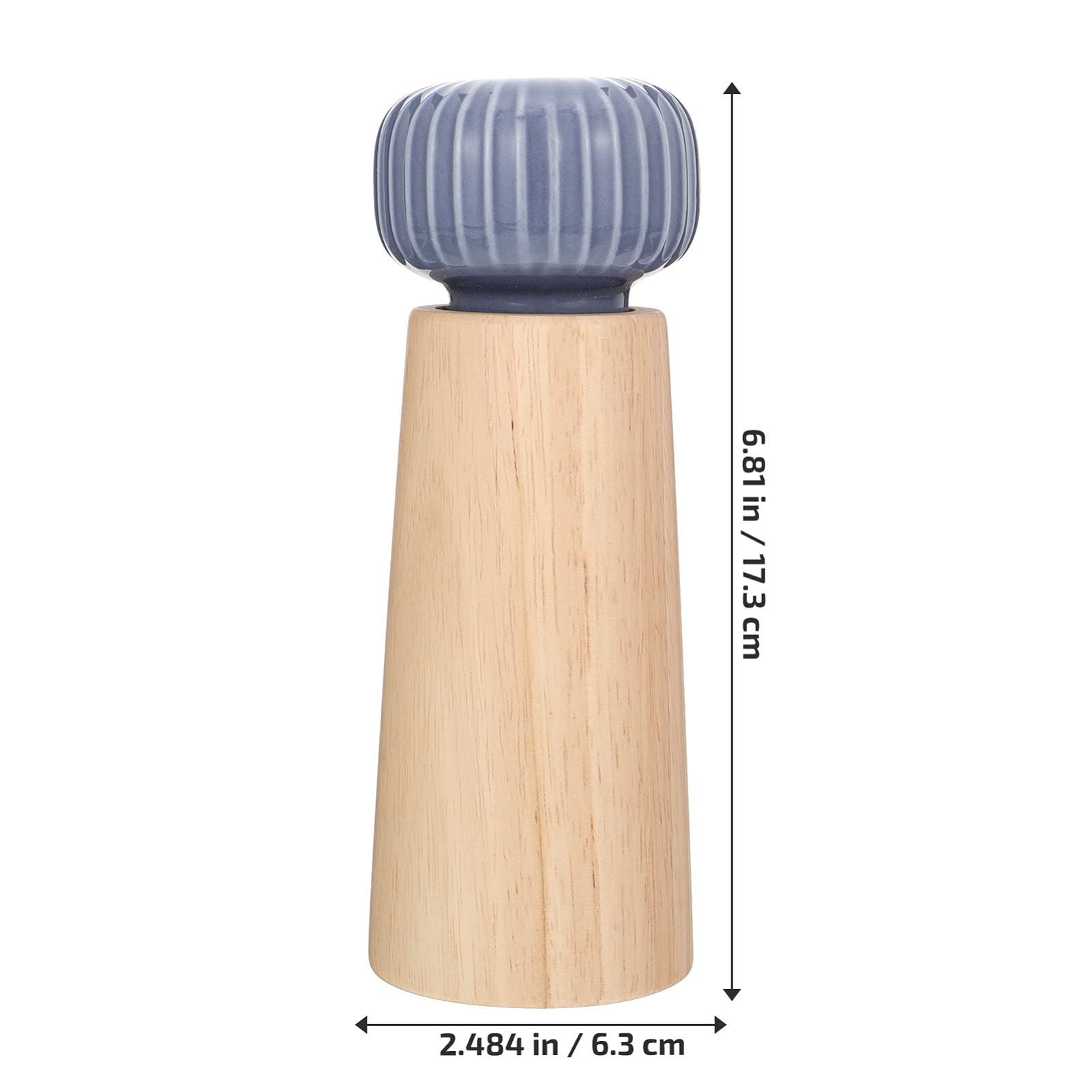 Angoily Pepper Grinder Wooden Pepper Mill Salt Mill Peppercorn Salt Grinder Shaker Handheld Pepper Grinder Kitchen Grinding Tool for Sea Salt Spice