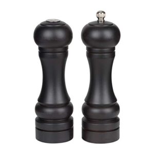 trudeau seville espresso wood 6 inch pepper mill and salt shaker set