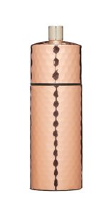 kitchencraft master class hammered copper-effect pepper mill, 15 cm (6"), 4.7 x 4.7 x 15 cm