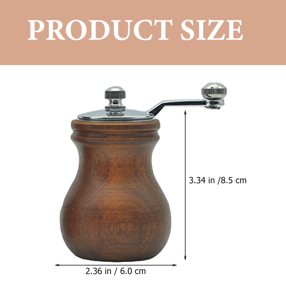 LUOZZY Wooden Manual Pepper Grinder Pepper and Salt Grinder Wood Pepper Grinding Mill Tool for Kitchen - Small