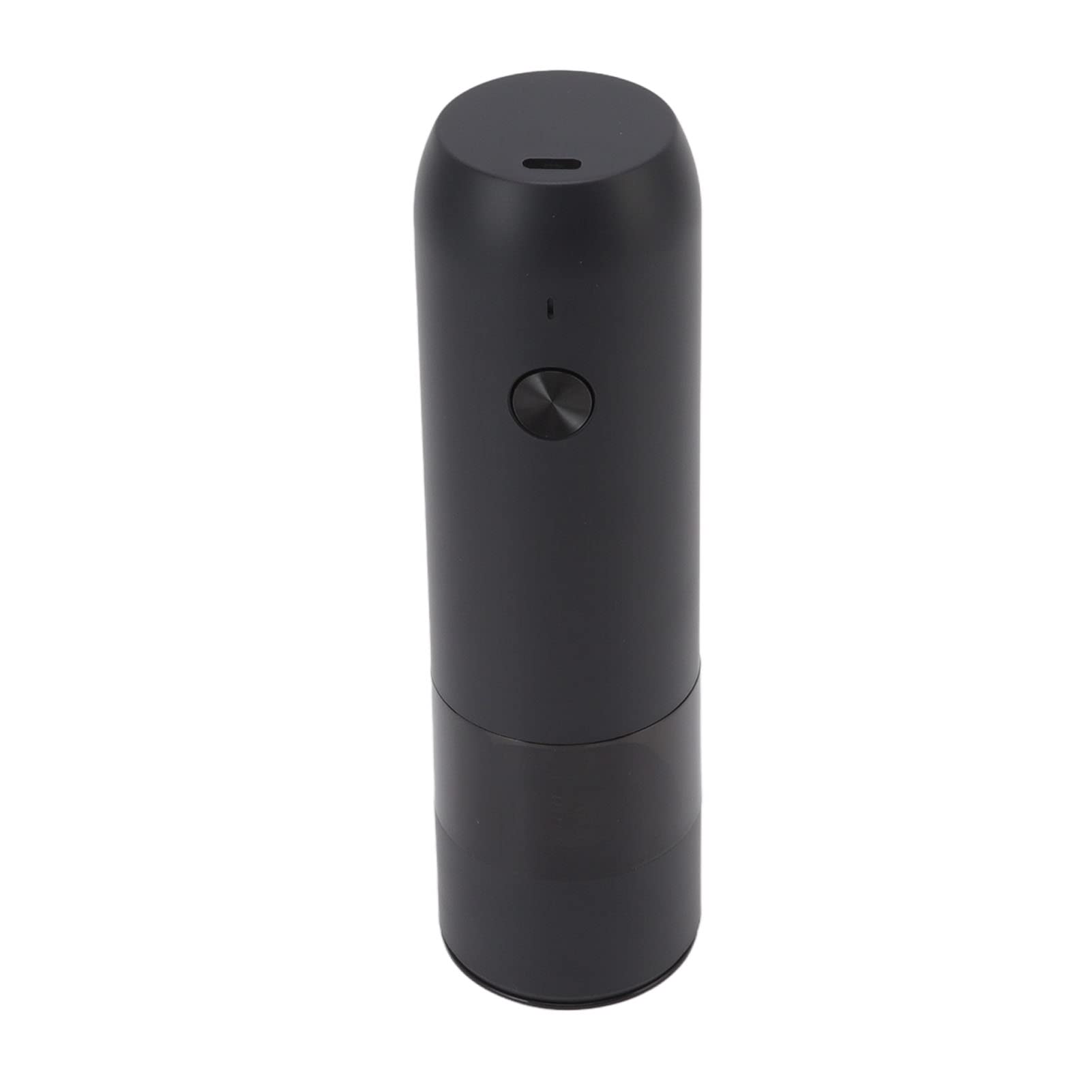 Electric Pepper Grinder, Lasting Rechargeable Electric Pepper Mill Heavy Duty Vanilla Salt Sea Salt (Black)