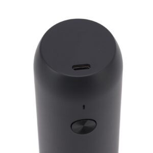 Electric Pepper Grinder, Lasting Rechargeable Electric Pepper Mill Heavy Duty Vanilla Salt Sea Salt (Black)