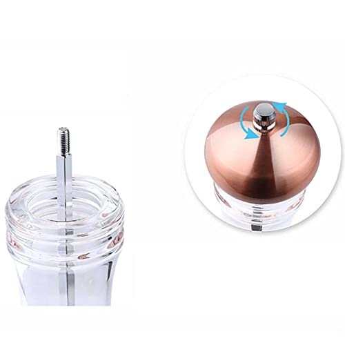 Pepper Grinder Large Rose Gold Home Pepper Grinder Manual Grinder Bottle Salt And Pepper Grinders For Kitchen Dining Cooking Bbq