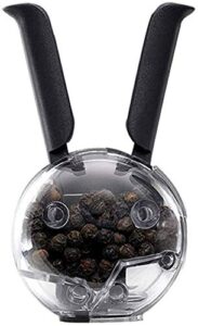 salt and pepper grinder manual spice grinder multifunctional kitchen tools black rabbit ears design abrader,not mini