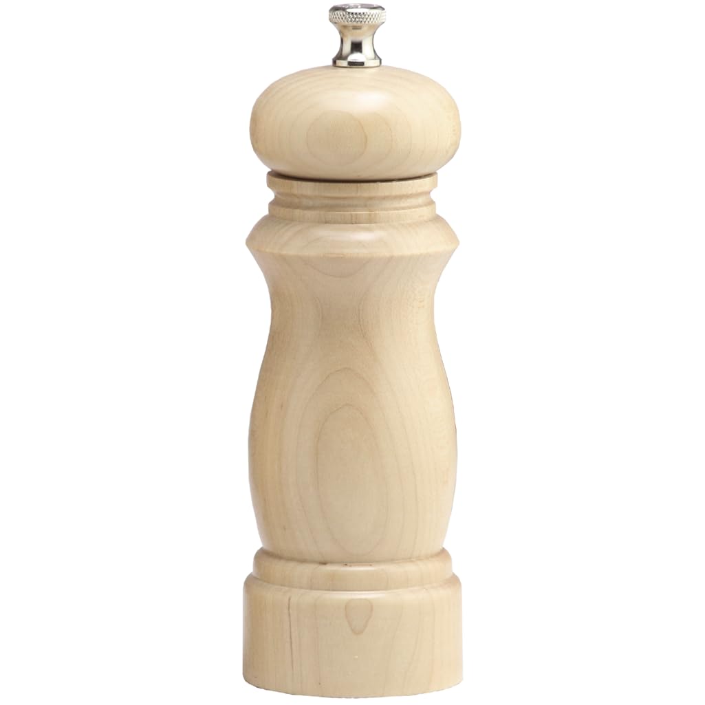 Chef Specialties 6 Inch Salem Pepper Mill - Natural - Made in USA