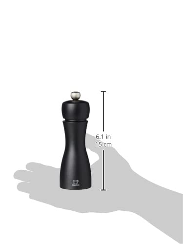 Peugeot Tahiti 6 Inch Pepper Mill, Black Matte