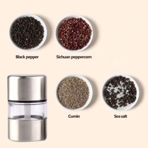 Generic Small Portable and Labor-saving Manual Stainless Steel Ceramic High-grade Sea Salt Pepper Spice Grinding Core Grinder Indoor and Outdoor Kitchen Camping Party