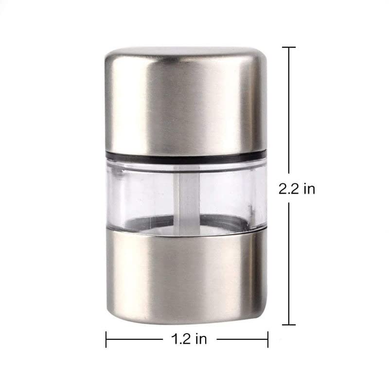 Generic Small Portable and Labor-saving Manual Stainless Steel Ceramic High-grade Sea Salt Pepper Spice Grinding Core Grinder Indoor and Outdoor Kitchen Camping Party