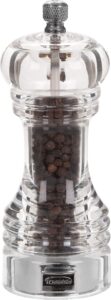 trudeau acrylic 6 inch professional pepper mill