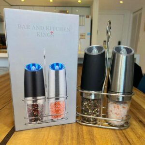 electric gravity salt and pepper grinder