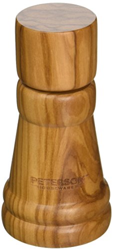 Peterson Housewares Wooden Pepper Mill, Chess Rook Shape