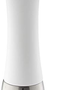 Peugeot Madras Pepper Mill, 8.25-Inch, White Lacquer with Stainless Steel