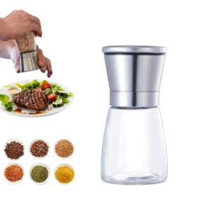 gtnine stainless steel salt and pepper grinders salt shakers adjustable coarseness for sea salt pepper spices mill