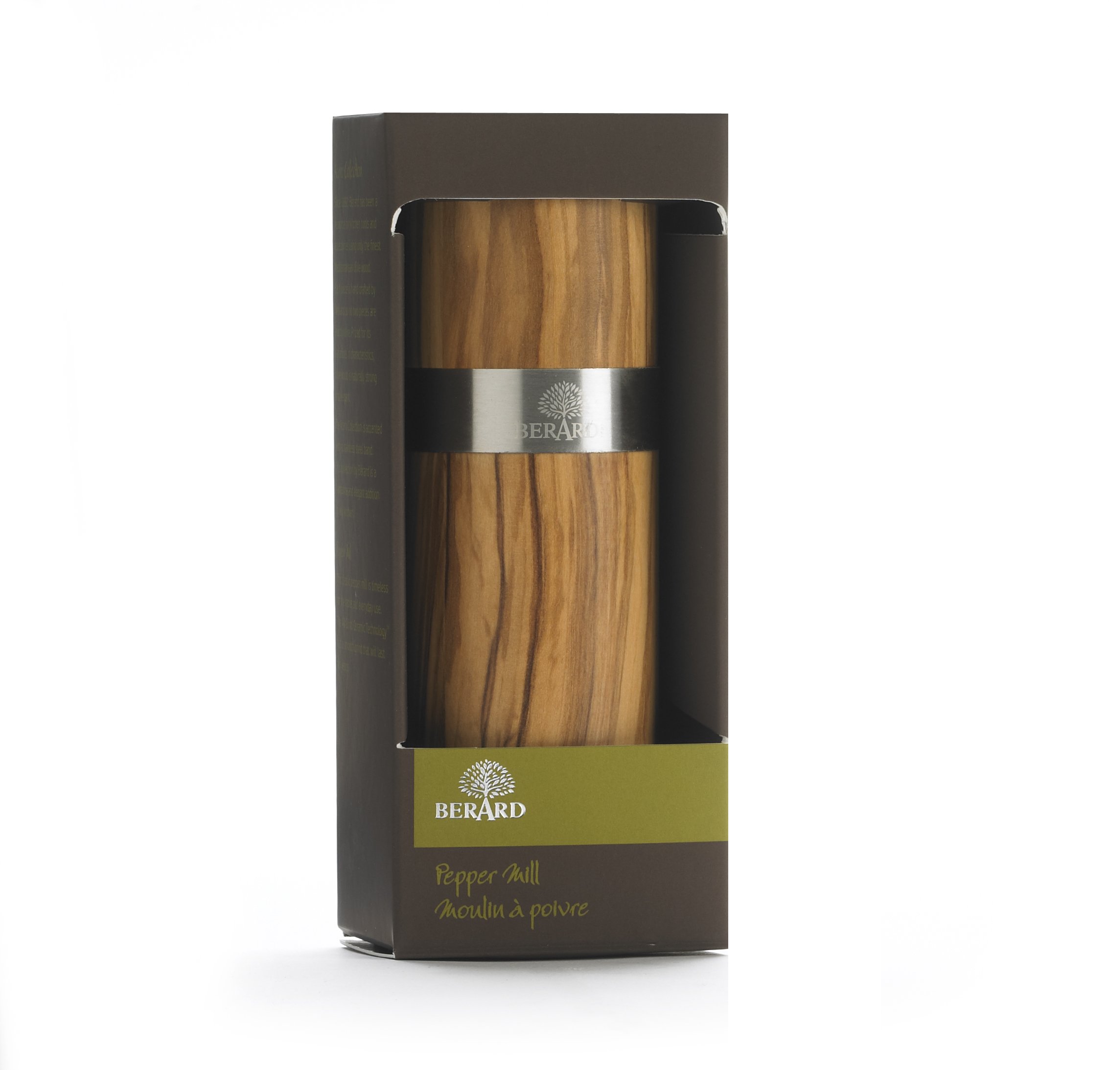 Berard Acero Olive Wood Pepper Mill