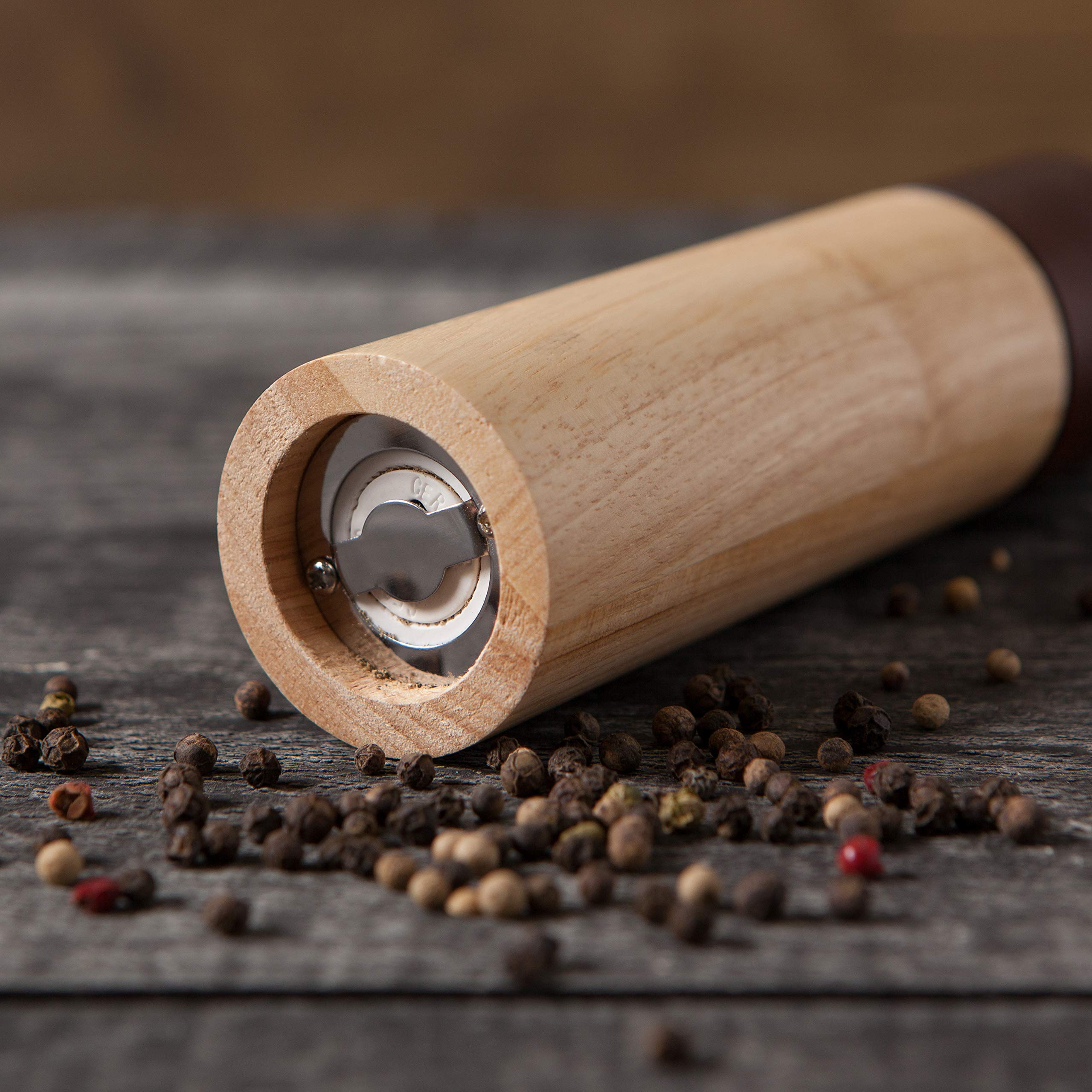 Now Designs Droplet Pepper Mill, Natural