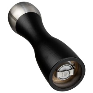 Peugeot Fidji - Pepper Mill - With - Lacquered Wood and Stainless Steel - Black - 20cm