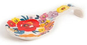 the pioneer woman flea market 8.5" floral spoon rest