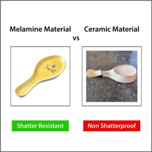 UPware Melamine Spoon Rest Spoon Holder Kitchen Utensil Holders 9.625 Inch for Kitchen Counter Dining Table (Sweet Bee)