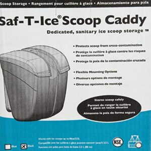 San Jamar Saf-T-Ice Plastic Scoop Caddy for Scoops, 86 oz, Black