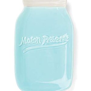 Fox Run Ceramic Mason Jar Spoon Rest, Blue