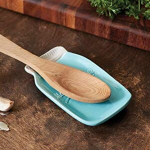 Fox Run Ceramic Mason Jar Spoon Rest, Blue