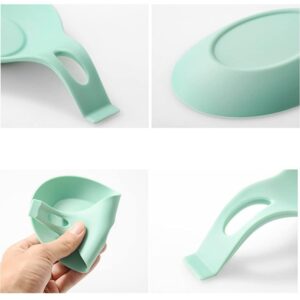 4-PACK Silicone Spoon Rest for Kitchen Counter, Kitchen Gadgets Organizer Kitchen Spoon Holder, Almond-Shaped Cooking Spoon Holder for Stove Top for Countertop