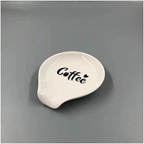 Small Spoon Rest for Coffee Station, Ceramic Coffee Holder for Tea Spoon, Stirring Spoon, Teaspoon, Coffee Stirrers, Coffee Spoon Rest for Kitchen Counter, Mini Porcelain Coffee Bar Accessories