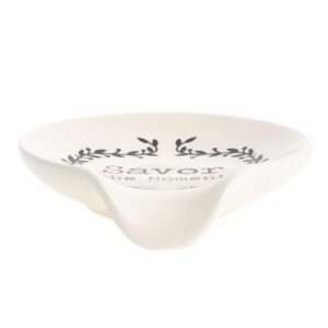 Demdaco Ceramic Spoon Rest, White