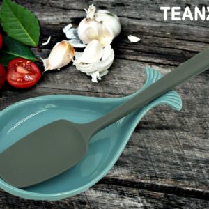 Ceramic Coastal Spoon Rest for Kitchen, Whale