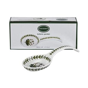 Portmeirion Botanic Garden Spoon Rest | Cooking Utensil Holder for Kitchen Counter and Stove Top | Daisy Floral Motif | Made from Porcelain | 8.75 Inch