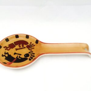 ACK Western Kokopeli Hand Painted Ceramic Collection (Spoon Rest)