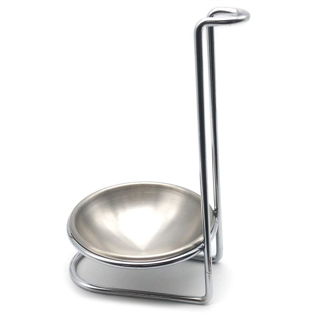 Stainless Steel Spoon Rest Holder,Long Handle Vertical Saving Soup Ladles Holders Ladle Rest Soup Ladle Holder