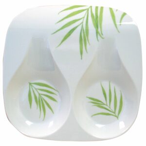 corelle coordinates by reston lloyd melamine double spoon rest, bamboo leaf