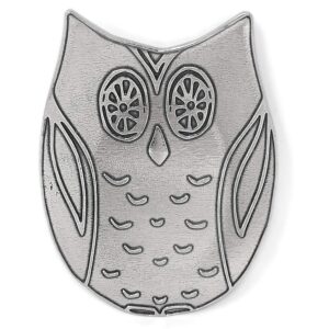 crosby & taylor owl pewter spoon rest