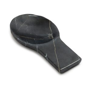 sur la table marquina marble spoon rest, black