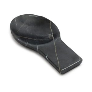 Sur La Table Marquina Marble Spoon Rest, Black