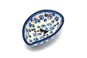 polish pottery spoon rest - boo boo kitty