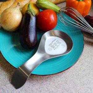 Spoon Rest Kitchen Utensil Holder – Tools For Stove Top And Pot, Stainless Steel With Two Unique Designs Perfect As Gift For Moms And For People That Love Cooking Gadgets