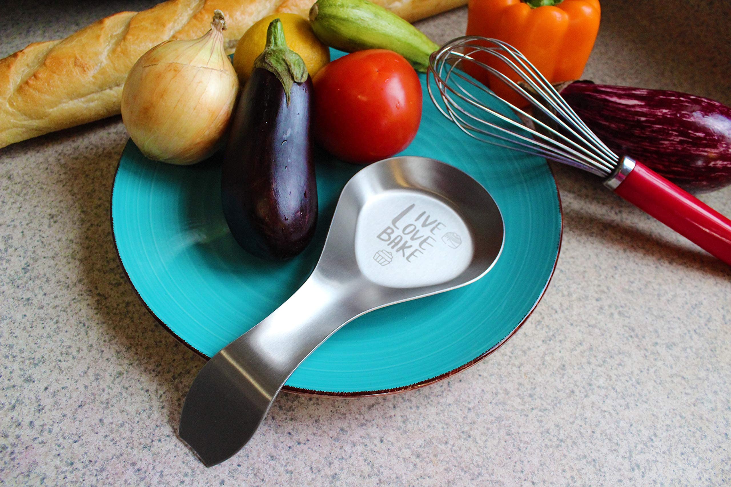 Spoon Rest Kitchen Utensil Holder – Tools For Stove Top And Pot, Stainless Steel With Two Unique Designs Perfect As Gift For Moms And For People That Love Cooking Gadgets