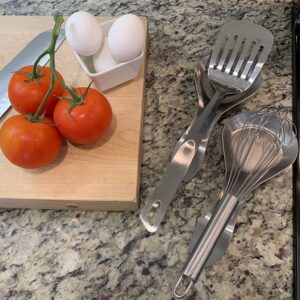 Spoon Rest Kitchen Utensil Holder – Tools For Stove Top And Pot, Stainless Steel With Two Unique Designs Perfect As Gift For Moms And For People That Love Cooking Gadgets