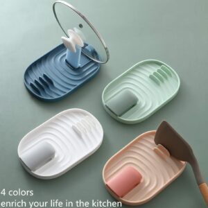 MIUZMORE Pot lid holder spoon rest for kitchen utensil holder，spoon holder and ladle rest for stove top(Pink)